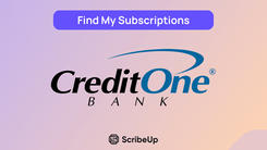 Credit One Bank: Find & Manage Recurring Payments | Blog - ScribeUp